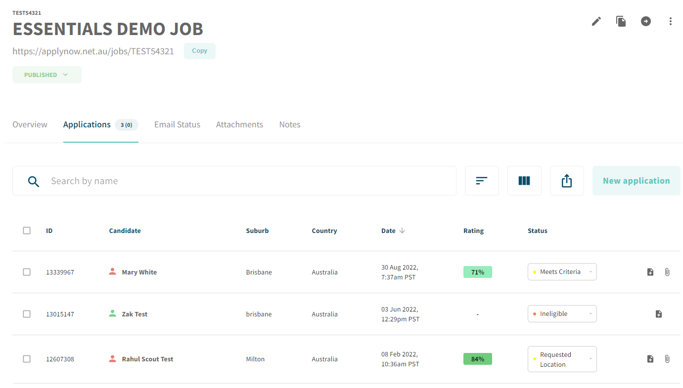 Shortlisting & Selection applications in :Recruit Essentials | Scout Talent